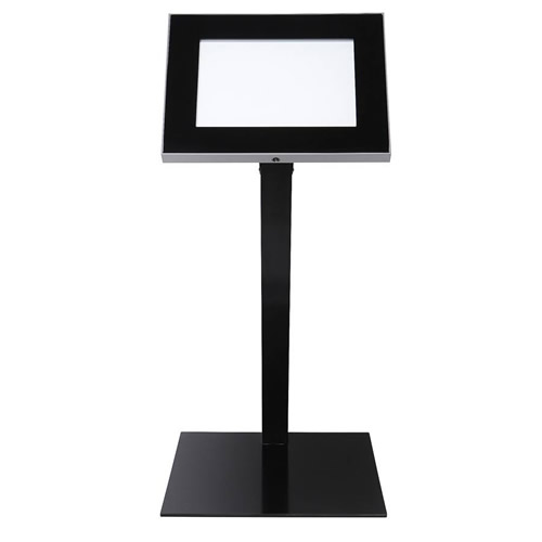 Premium Ultra Modern LED Menu Stand White Light Display